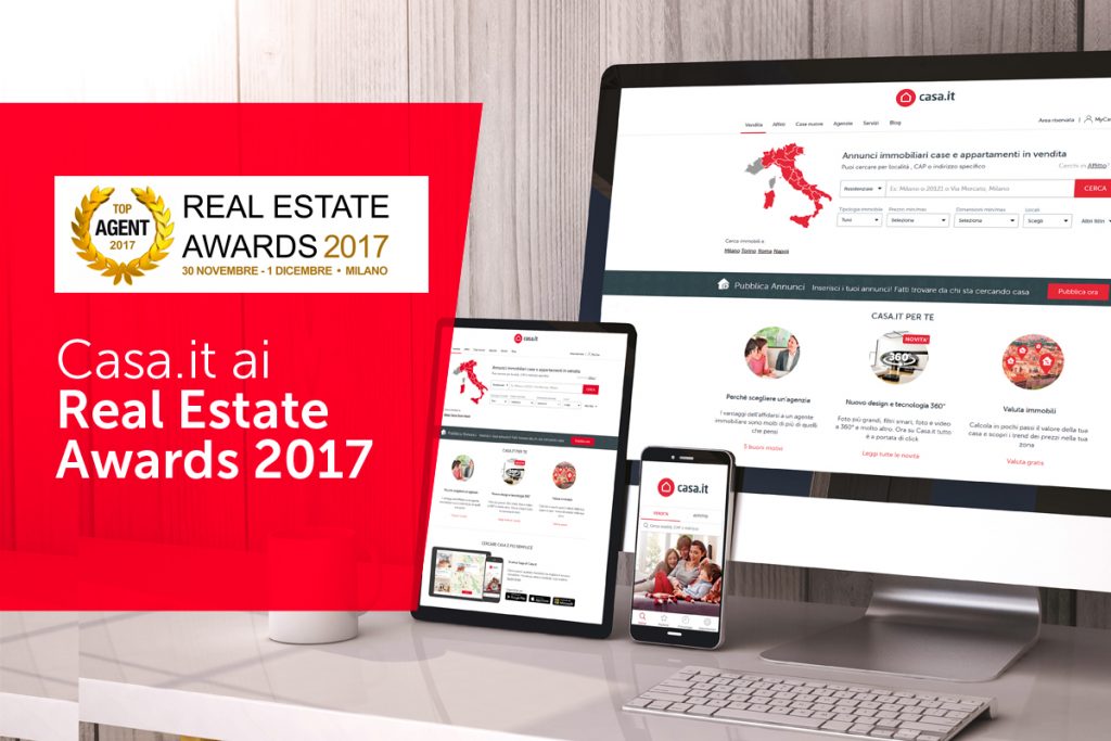 Casa.it Gold Sponsor dei Real Estate Awards 2017 - Il blog di Casa.it